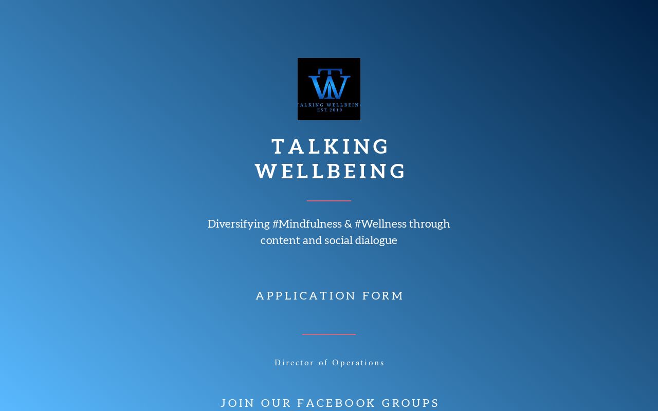 Talking Wellbeing